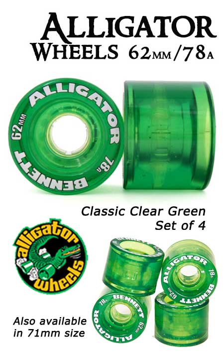 www.sk8kings.com: BENNETT - Alligator Wheels - 62mm (Four Wheels)