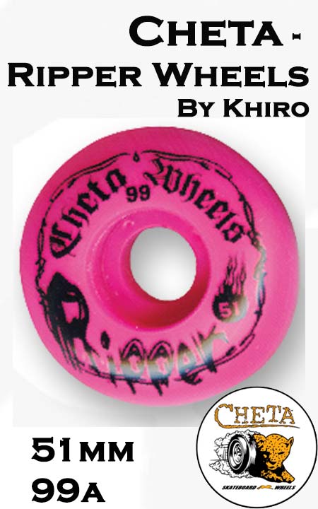 www.sk8kings.com: CHETA WHEELS BY KHIRO - Ripper Wheels 51mm / 99a ...