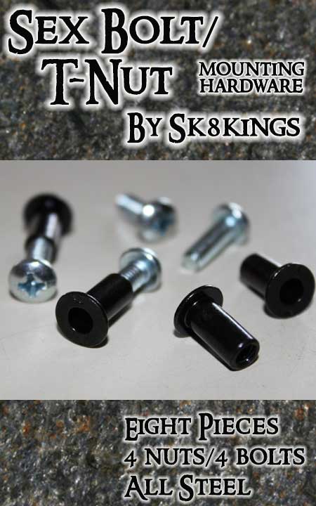 Sex Bolt T Nut Mounting Hardware 4 Nuts 4 Bolts