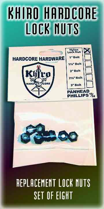 www.sk8kings.com: KHIRO - HARDCORE BOLT LOCK NUTS (8-pack)