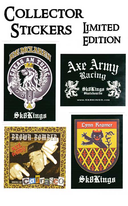 www.sk8kings.com: SK8KINGS LIMITED EDITION COLLECTOR STICKERS