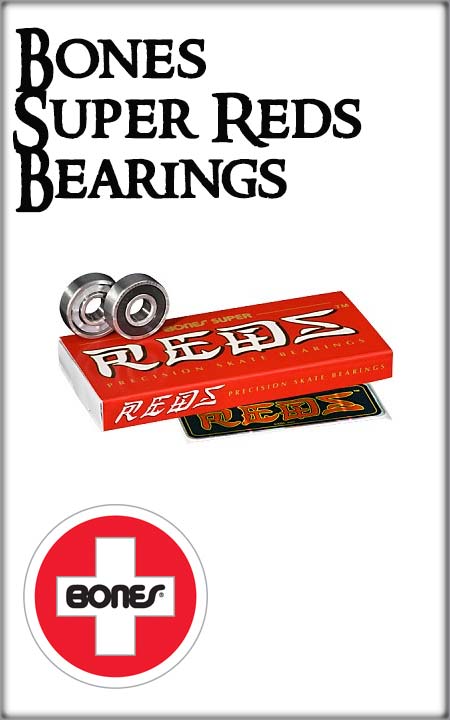 www.sk8kings.com: BONES SUPER REDS BEARINGS (8-pack)