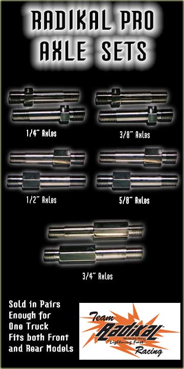 www.sk8kings.com: RADIKAL AXLES FOR SLALOM / DOWNHILL TRUCKS (two axles ...