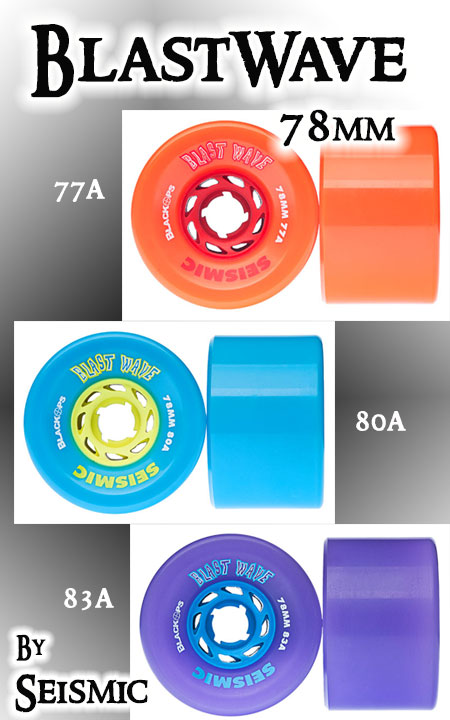 www.sk8kings.com: SEISMIC BLAST WAVE WHEELS - 78mm - BlackOps/Defcon ...