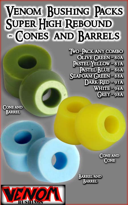 www.sk8kings.com: VENOM SHR FORMULA .60" BUSHINGS - 7 DURO / MIX ...